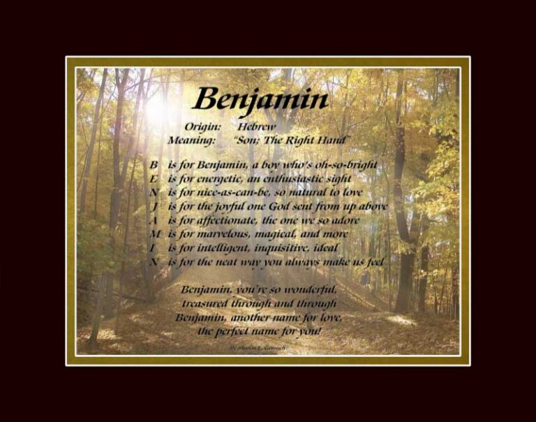 Benjamin, Meaning, Origin, Popularity - Baby Names | LindseyBoo