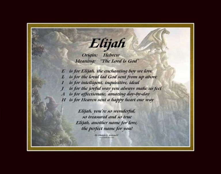 Elijah, Meaning, Origin, Popularity - Baby Names | LindseyBoo