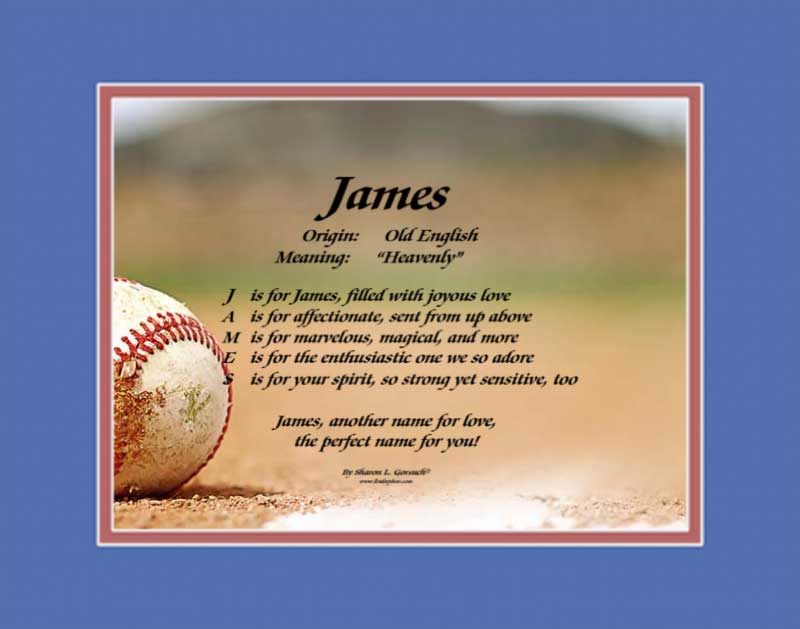 Meaning Of The Name James 6th Most Popular Boy s Name In 2020