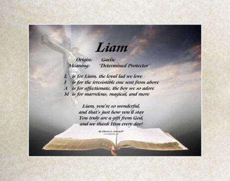Meaning of the name Liam, most popular boy’s name in 2021