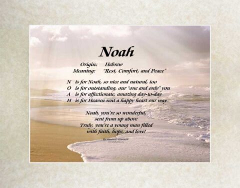 Meaning of the name Noah, 2nd most popular boy’s name 2020
