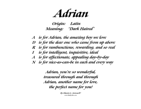 Meaning of Adrian - LindseyBoo