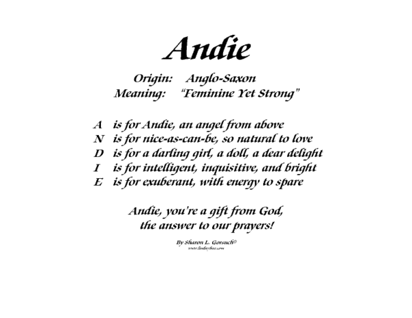 Meaning of Andie - LindseyBoo
