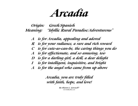 Meaning of Arcadia - LindseyBoo