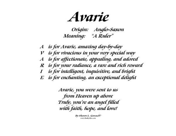 Meaning of Avarie - LindseyBoo