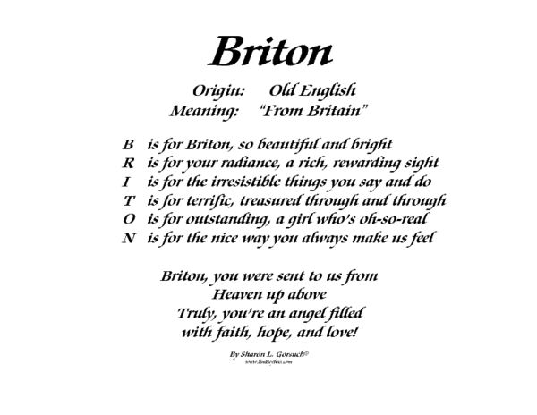 Meaning of Briton - LindseyBoo