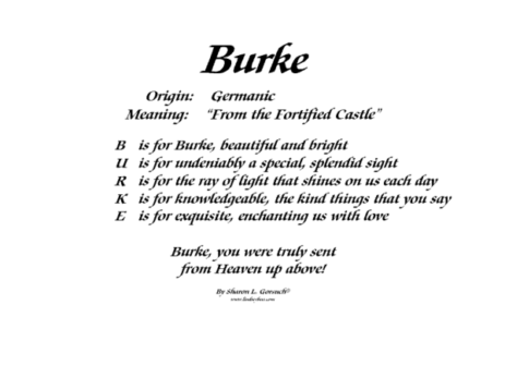 Meaning of Burke - LindseyBoo