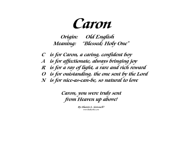 Meaning of Caron - LindseyBoo