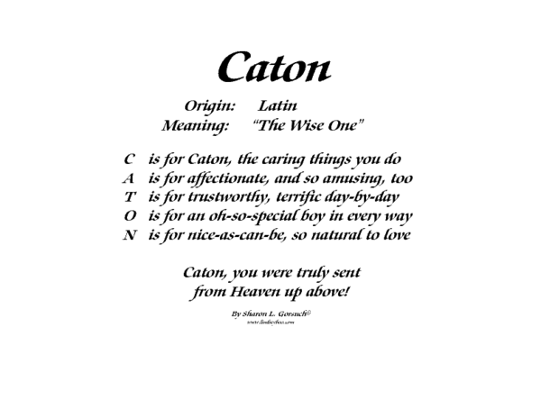 Meaning of Caton - LindseyBoo