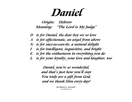 Meaning of Daniel - LindseyBoo