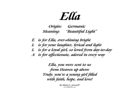 Meaning of Ella - LindseyBoo