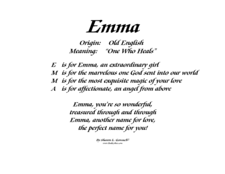 Meaning of Emma - LindseyBoo