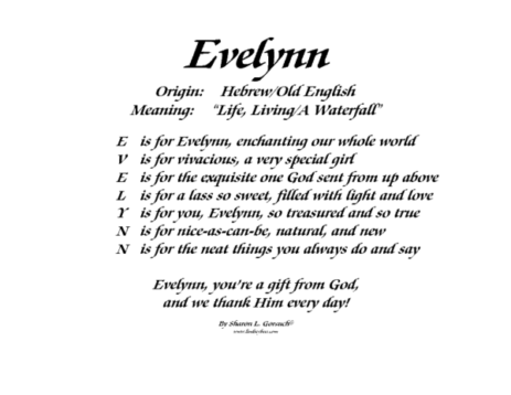 Meaning of Evelynn - LindseyBoo