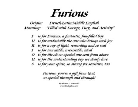 Meaning of Furious - LindseyBoo