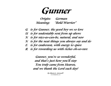 Meaning of Gunner - LindseyBoo