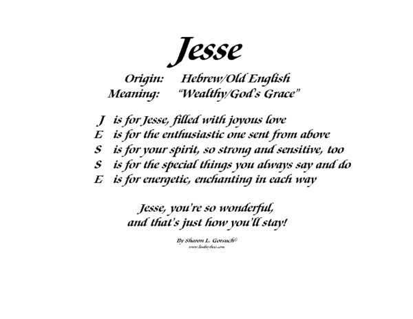 Meaning of Jesse - LindseyBoo
