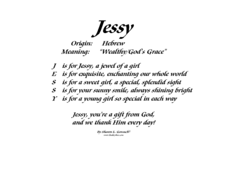 Meaning of Jessy - LindseyBoo