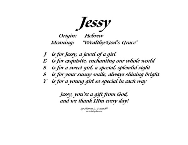 Meaning of Jessy - LindseyBoo