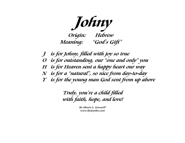 Meaning of Johny - LindseyBoo