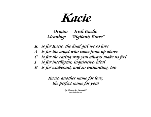 Meaning of Kacie - LindseyBoo