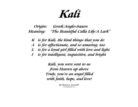 Meaning of Kali - LindseyBoo