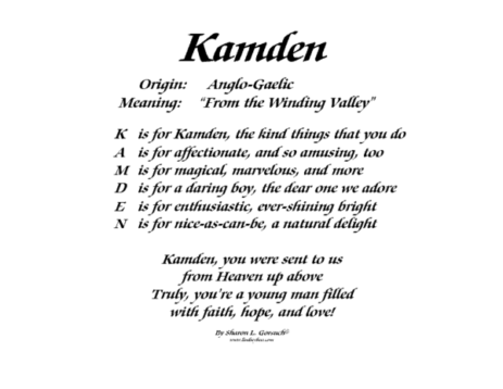 Meaning of Kamden - LindseyBoo