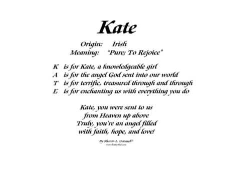 Meaning of Kate - LindseyBoo