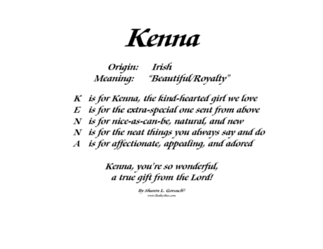 Meaning of Kenna - LindseyBoo