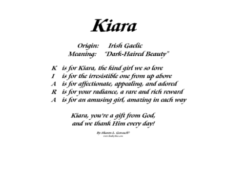 Meaning of Kiara - LindseyBoo