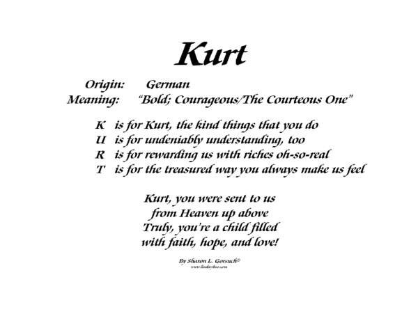 Meaning of Kurt - LindseyBoo