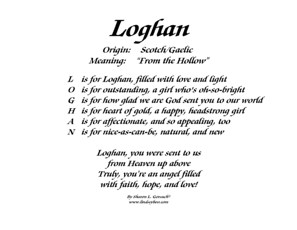 Meaning of Loghan - LindseyBoo