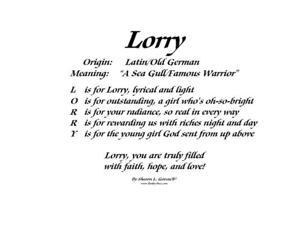 Meaning of Lorry - LindseyBoo