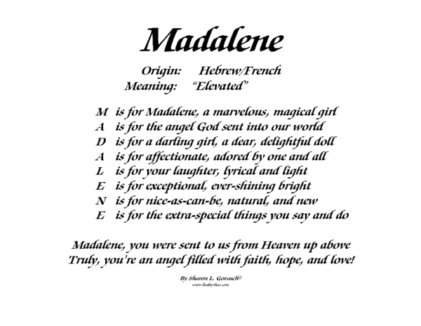 Meaning of Madalene - LindseyBoo