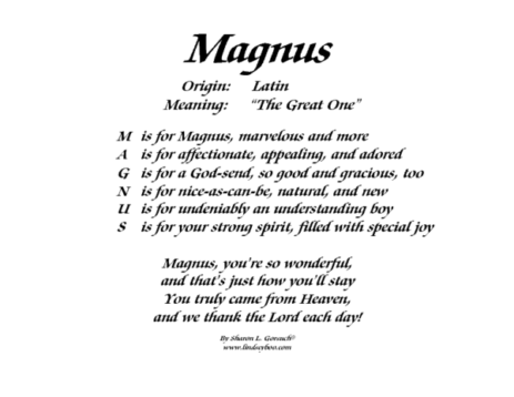 Meaning of Magnus - LindseyBoo