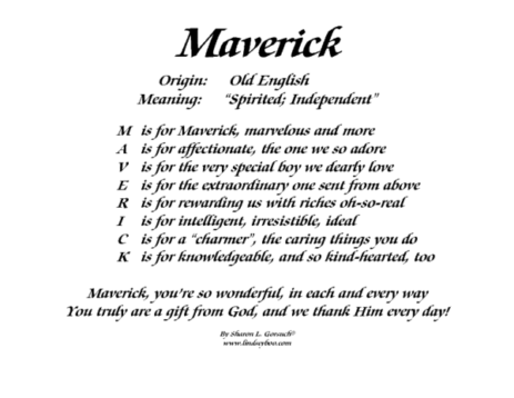 Meaning of Maverick - LindseyBoo