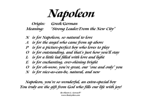 Meaning of Napoleon - LindseyBoo