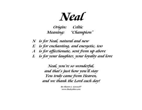 Meaning of Neal - LindseyBoo