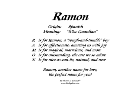 Meaning of Ramon - LindseyBoo