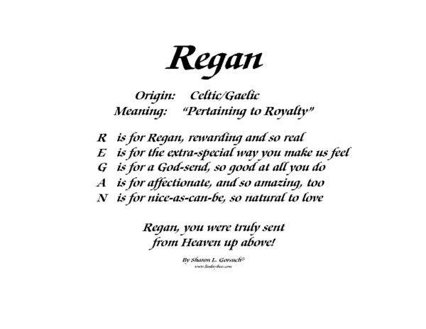 Meaning of Regan - LindseyBoo