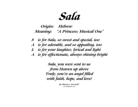 Meaning of Sala - LindseyBoo