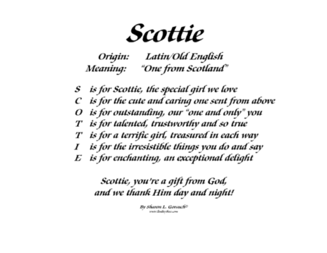 Meaning of Scottie - LindseyBoo