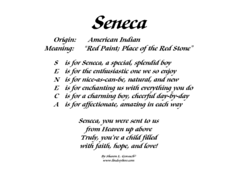 Meaning of Seneca - LindseyBoo