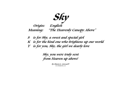 Meaning of Sky - LindseyBoo