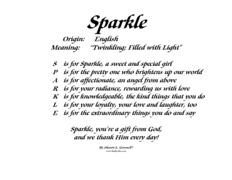 Meaning of Sparkle - LindseyBoo