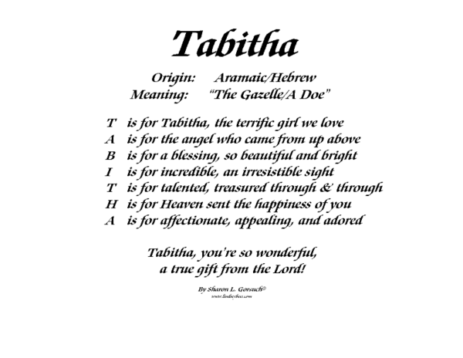 Meaning of Tabitha - LindseyBoo
